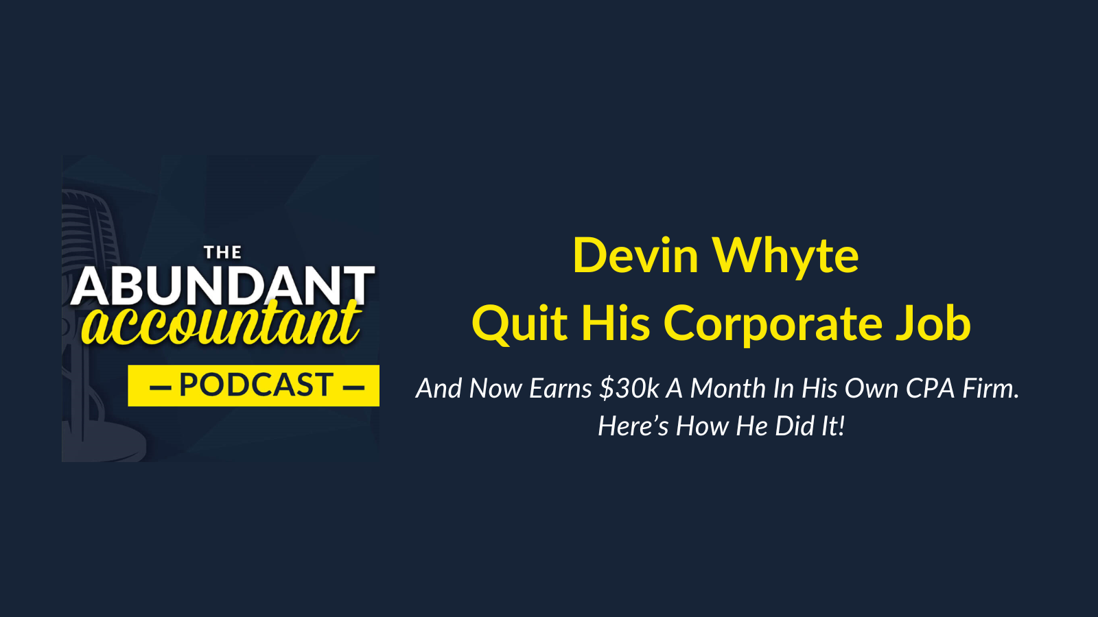 Devin Whyte Quit His Corporate Job And Now Earns $30k A Month In His ...